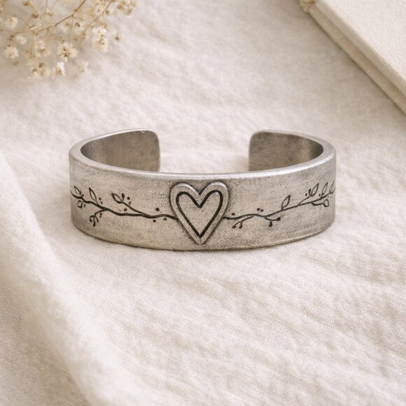 Lisa Leonard | Jewelry | Lisa Leonard Let Love Grow Pewter Cuff | Poshmark